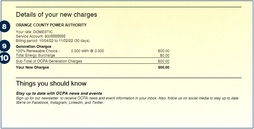 Understanding Your Bill - Orange County Power Authority